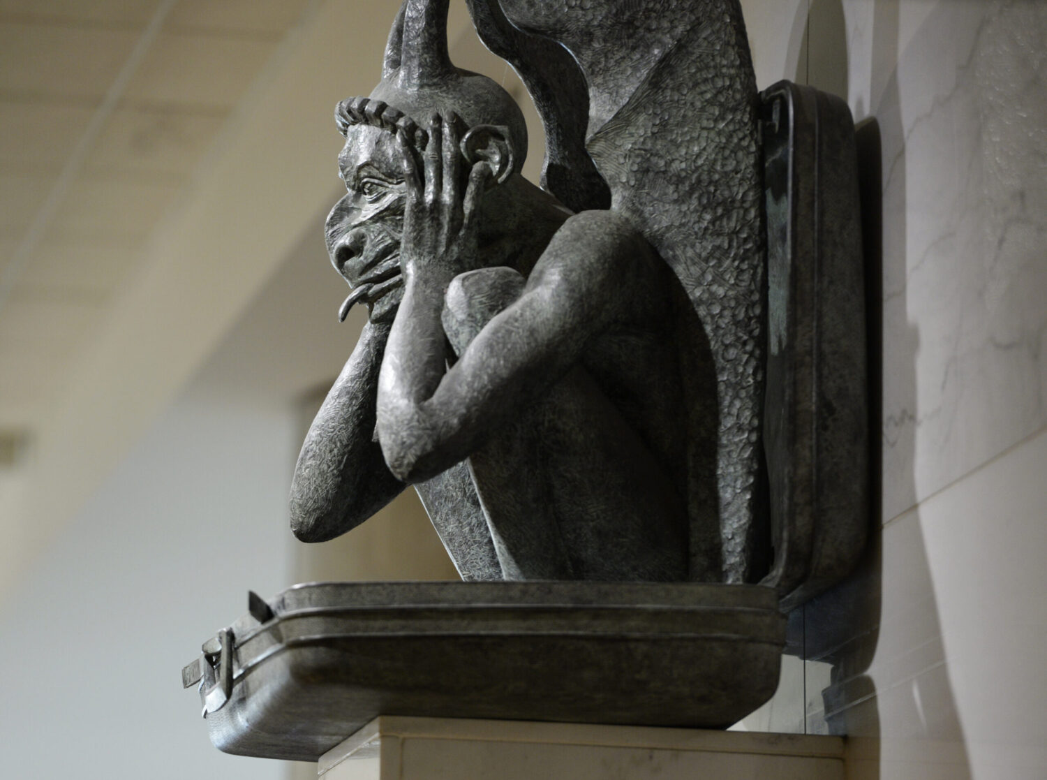 The gargoyles are back at Denver International Airport after 5 years away